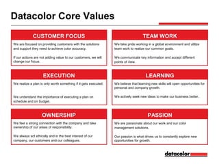 Why Join Datacolor? | PPT