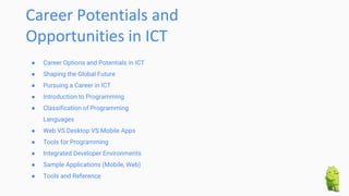 Career potentials and opportunities in ICT | PPTX