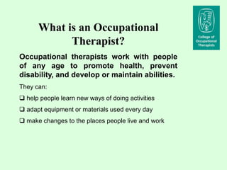 Occupational Therapy Careers presentation | PPTX