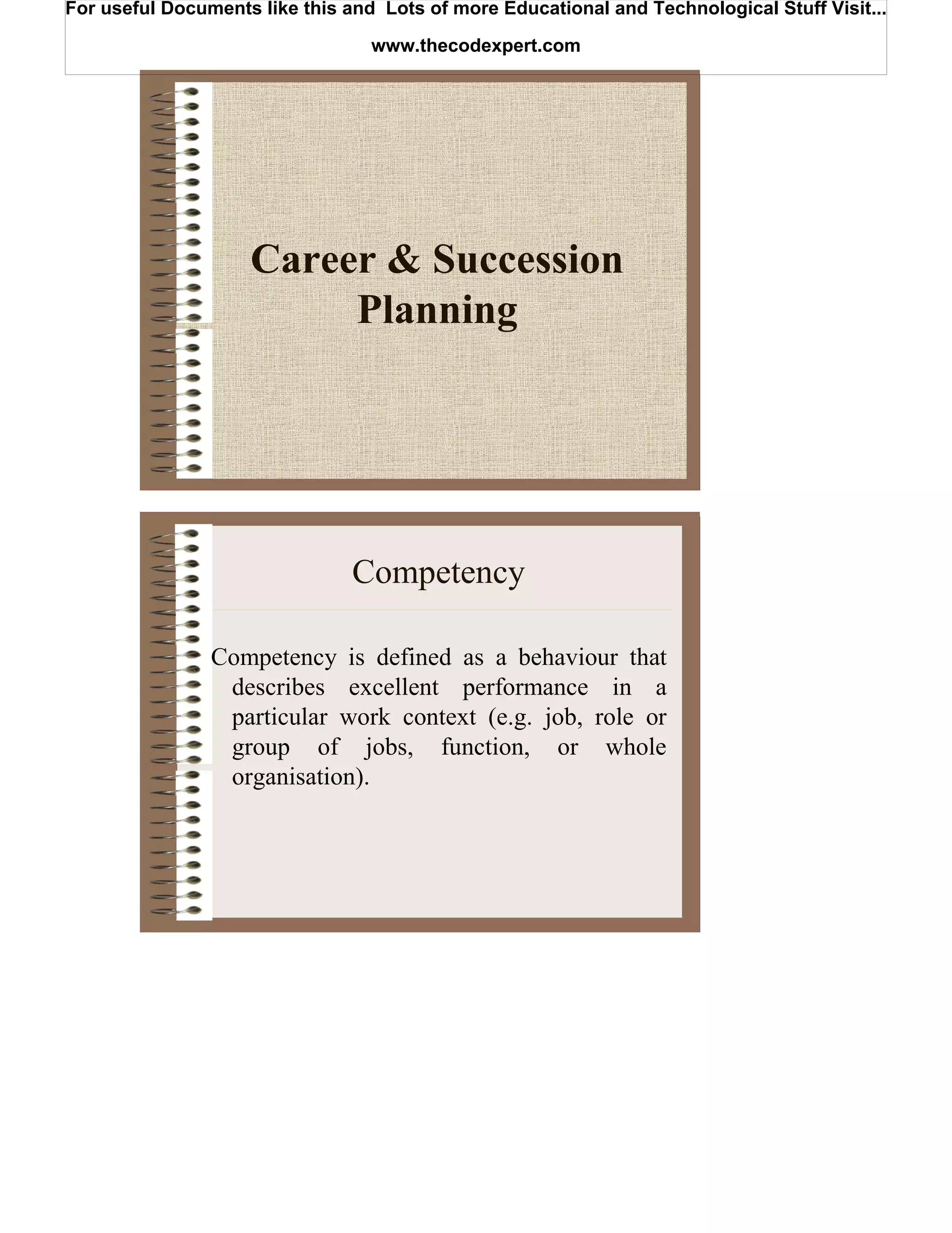 Career & Succession Planning | PDF