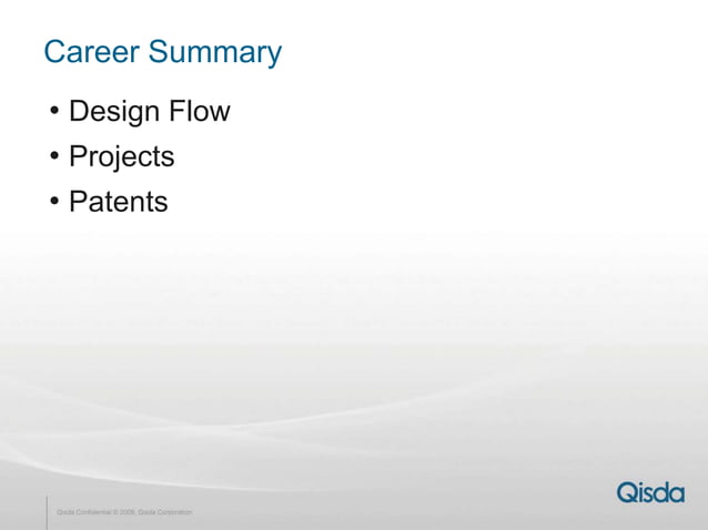 Career Summary | PPT