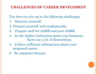 MAKING THE RIGHT CAREER DECISION. | PPT