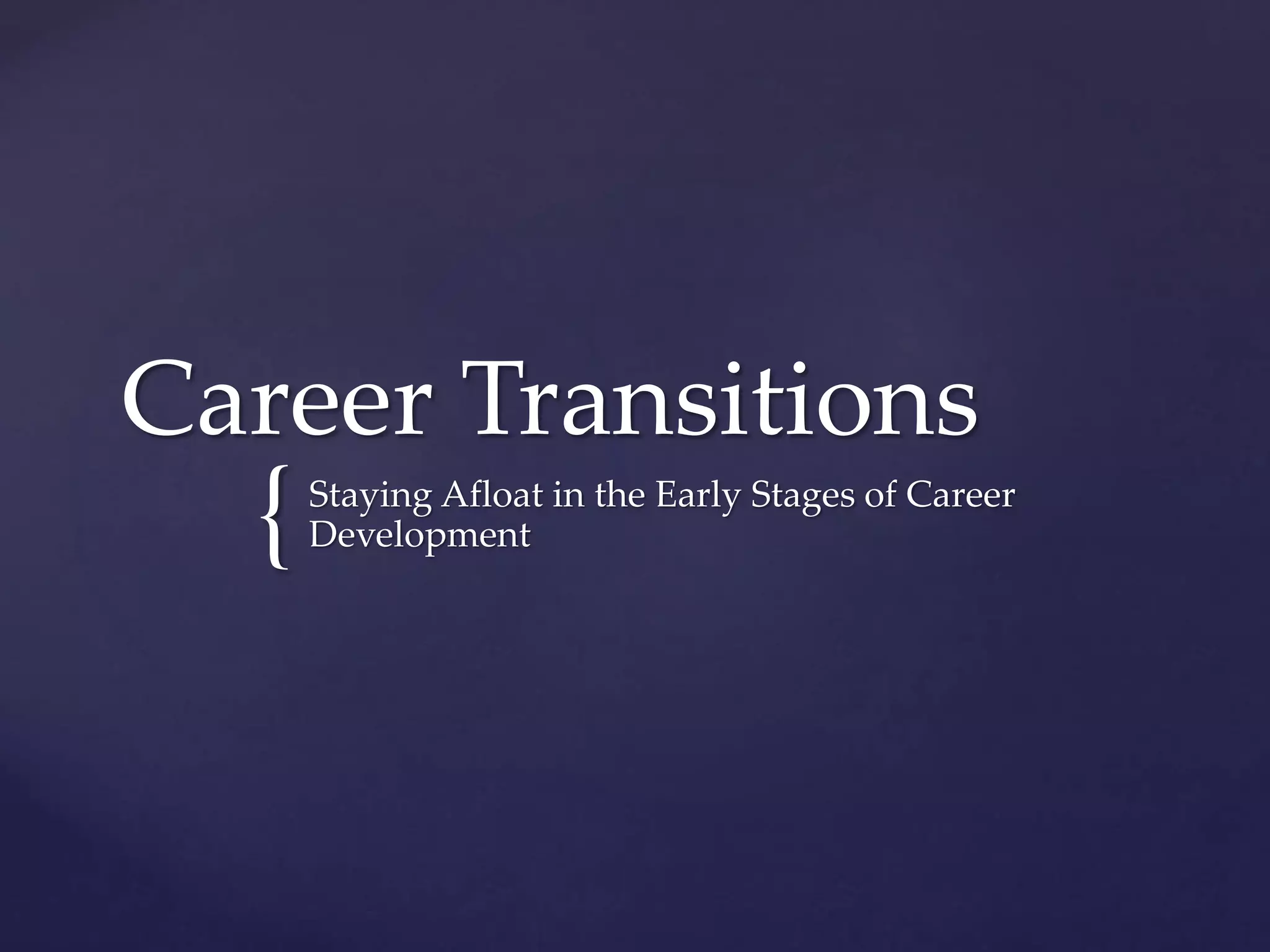 Career Transitions | PPT