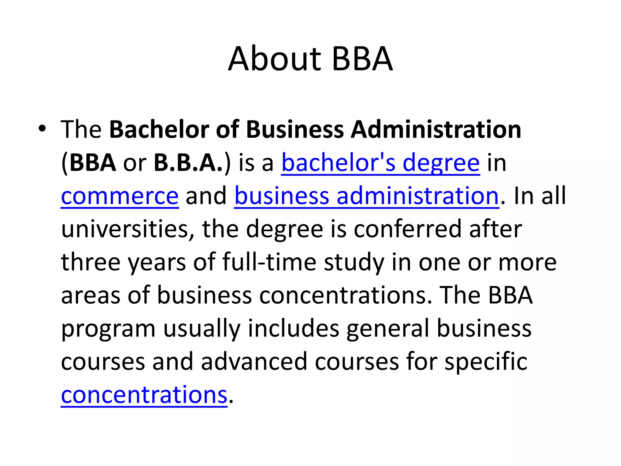 Career tutorials-Leading Coaching Classes for BBA | PPTX