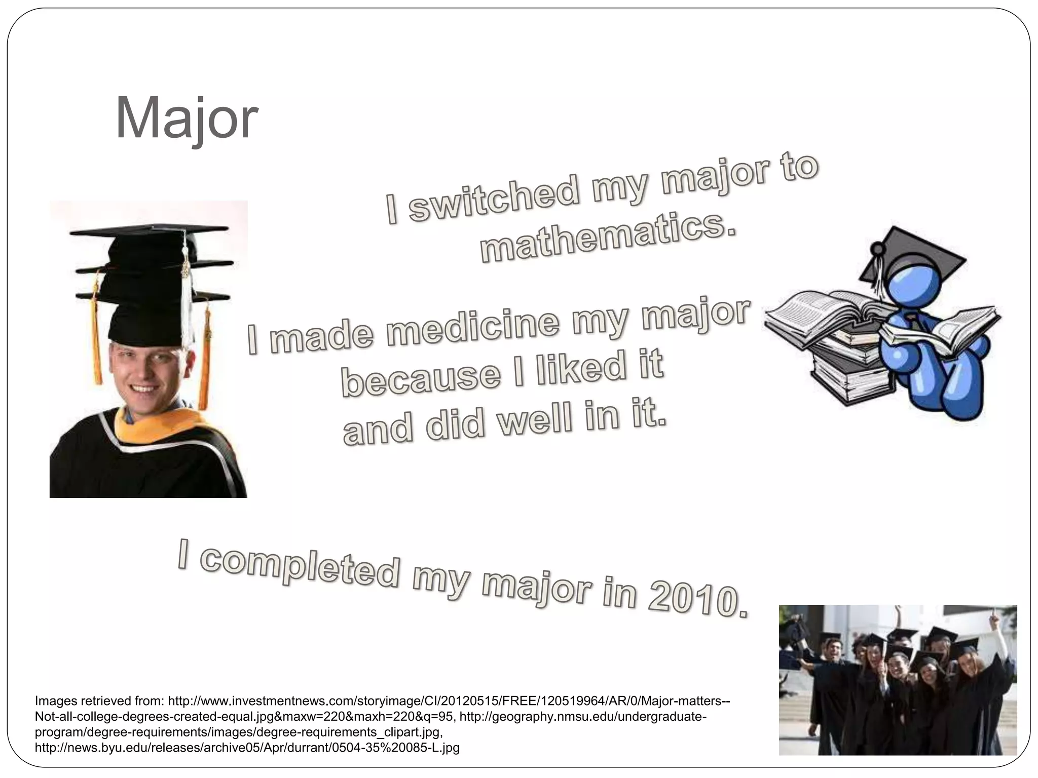 Career vs profession vs major | PPTX