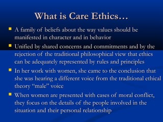 Care ethics | PPT
