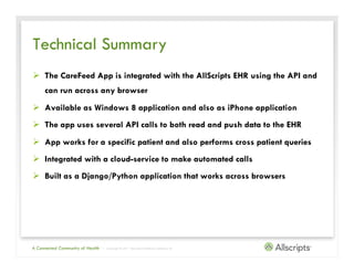 Care feed allscripts_submission | PDF