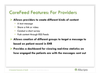 Care feed allscripts_submission | PDF
