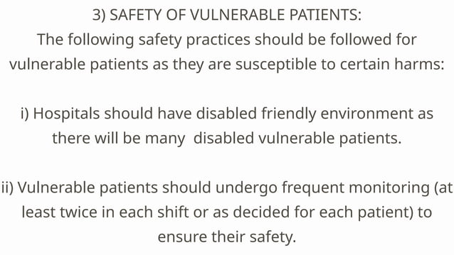 CARE FOR VULNERABLE PATIENTS for ur.pptx | First Aid | Injuries