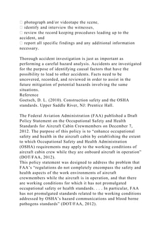 Careful analysis of potential hazards can assist in the mitigation.docx