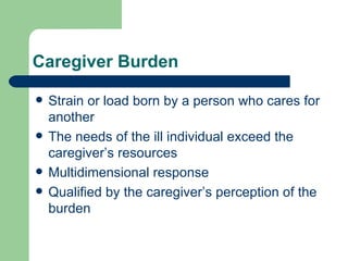 Caregivers in end of life care | PPT