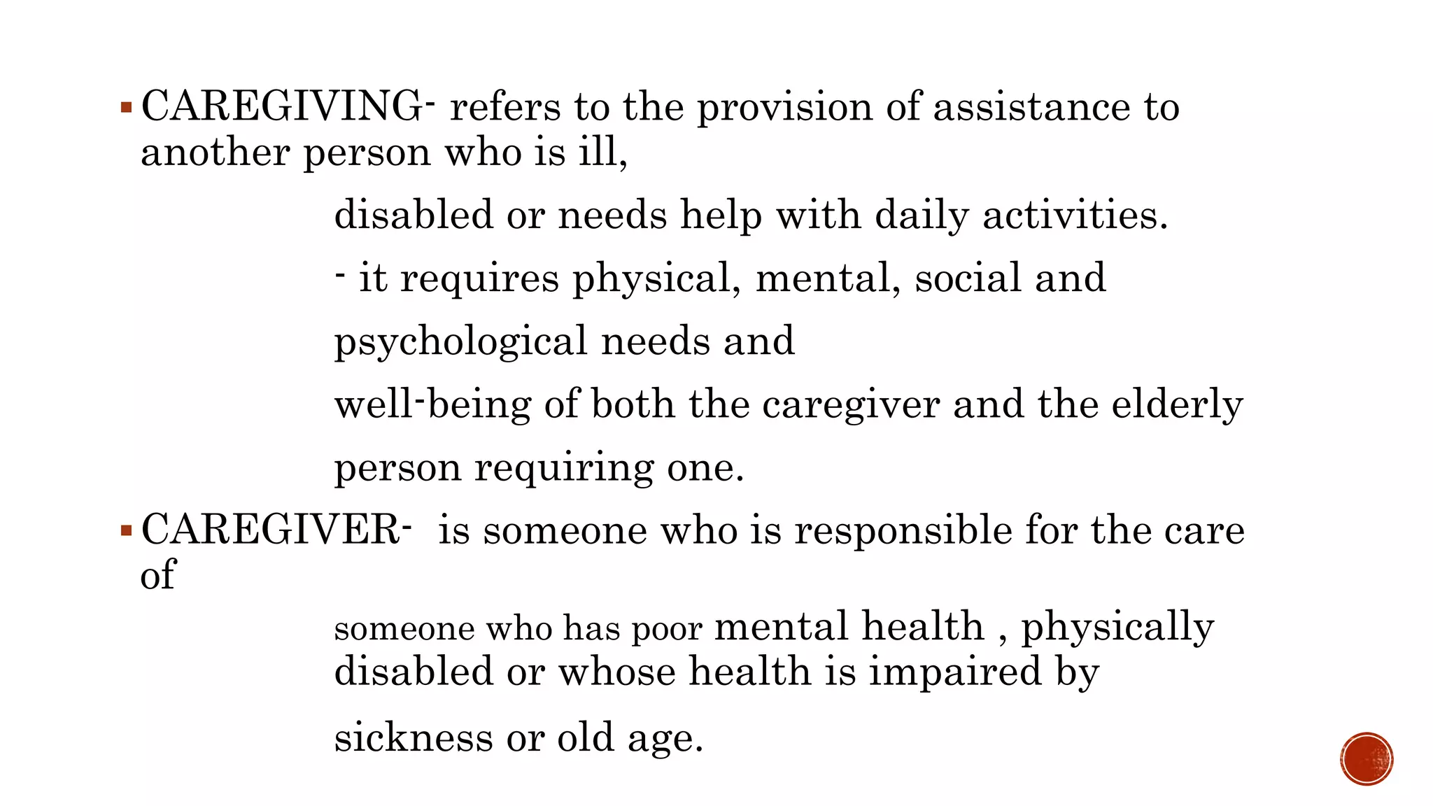 Caregiving | PPTX