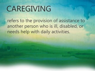 Caregiving | PPTX