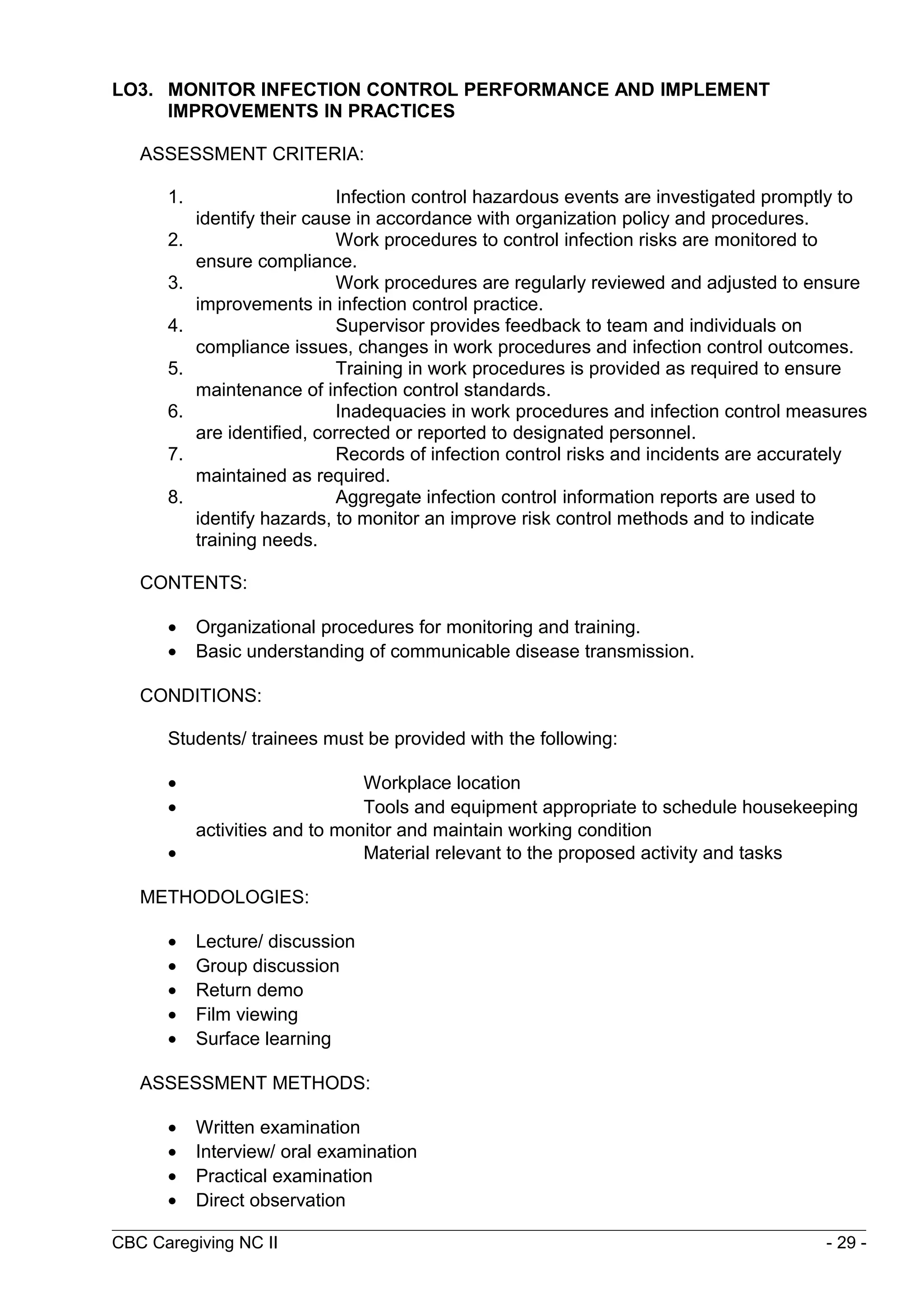 Caregiving nc ii | DOC