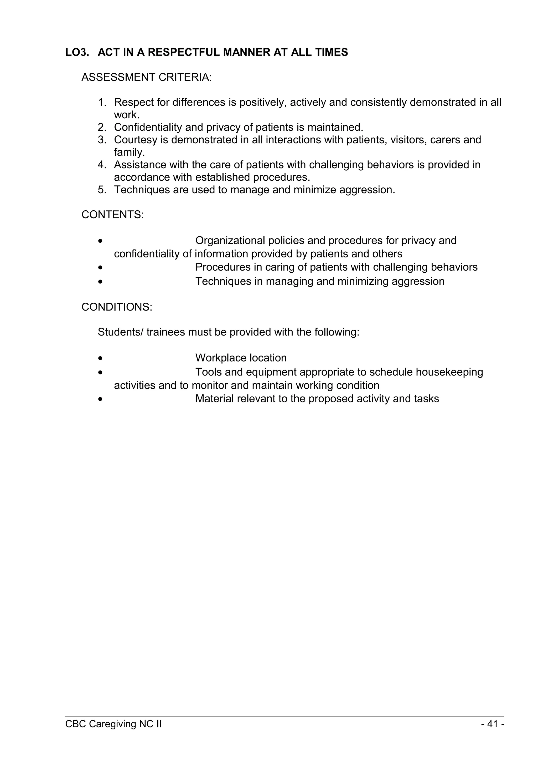 Caregiving nc ii | DOC