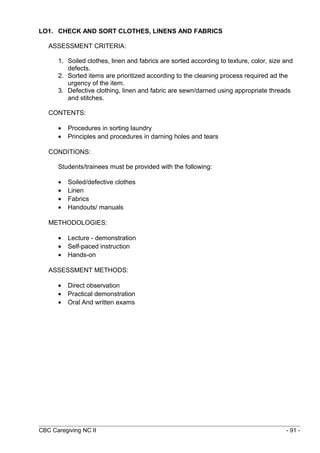 Caregiving nc ii | DOC