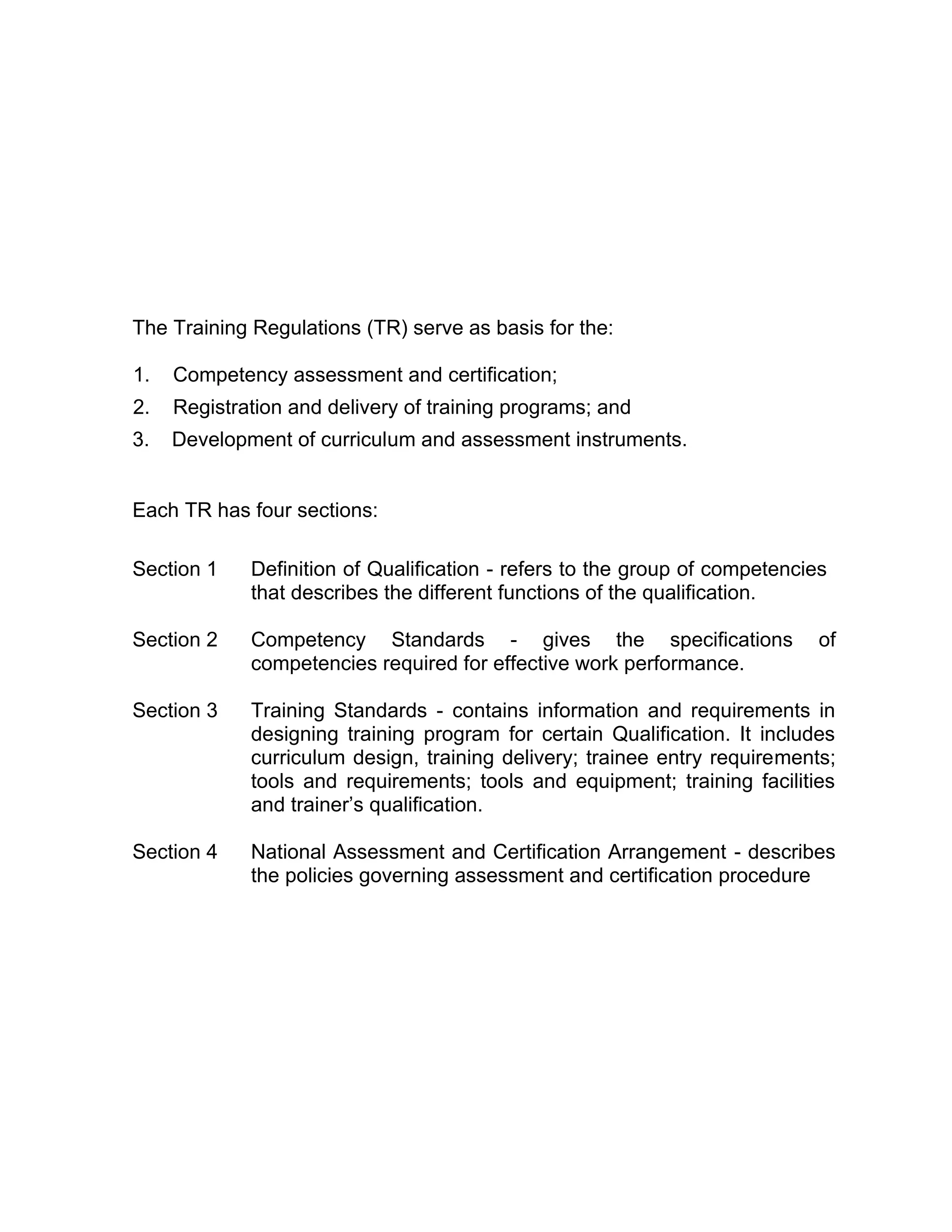 Caregiving NC II Training Regulations for TESDA Trainer | PDF