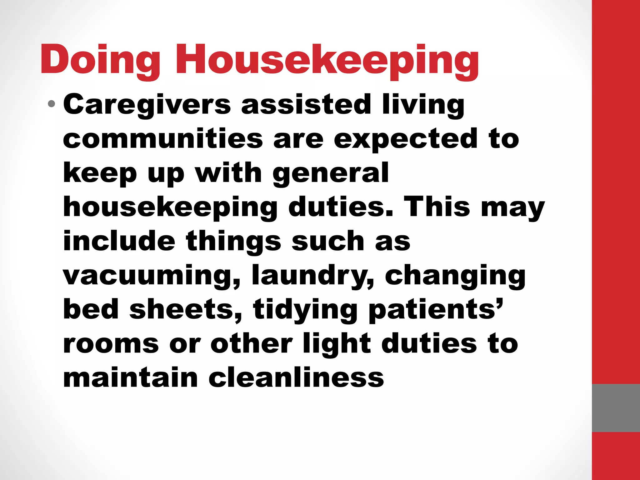 Caregiving tools and paraphernalaia. | PPTX