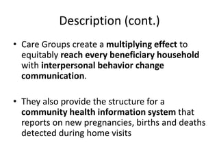 Care Group Model Criteria_Melanie Morrow | PPTX