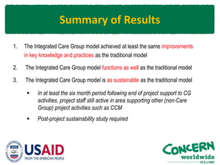 Integrating Care Groups into Government Structures: Learning from an ...