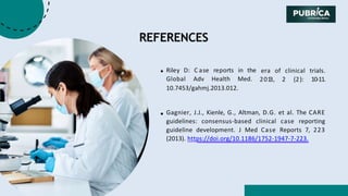 Care guidelines developing clinical case reporting recommendations ...