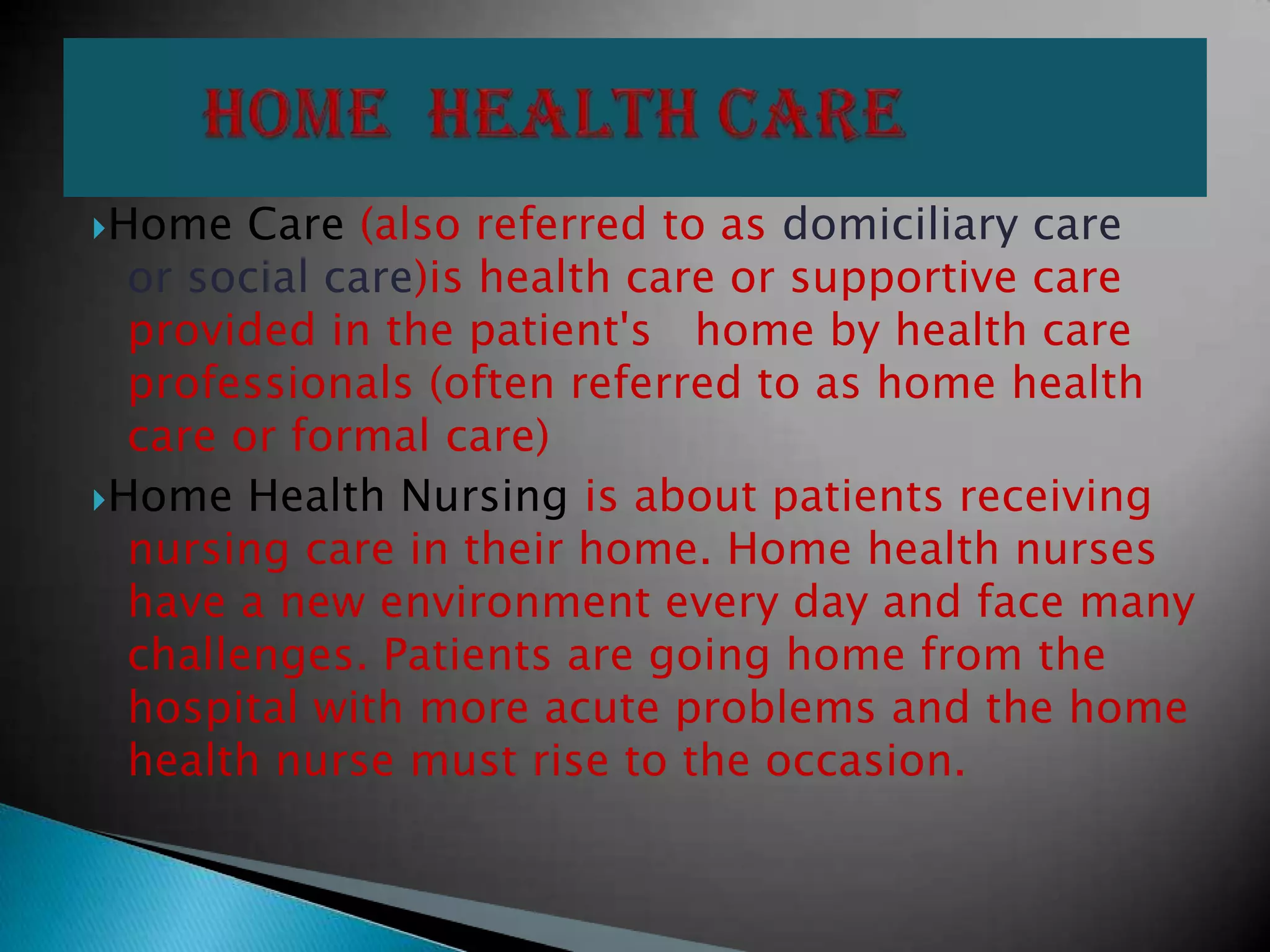 Care of patient in a hospital settings | PPTX