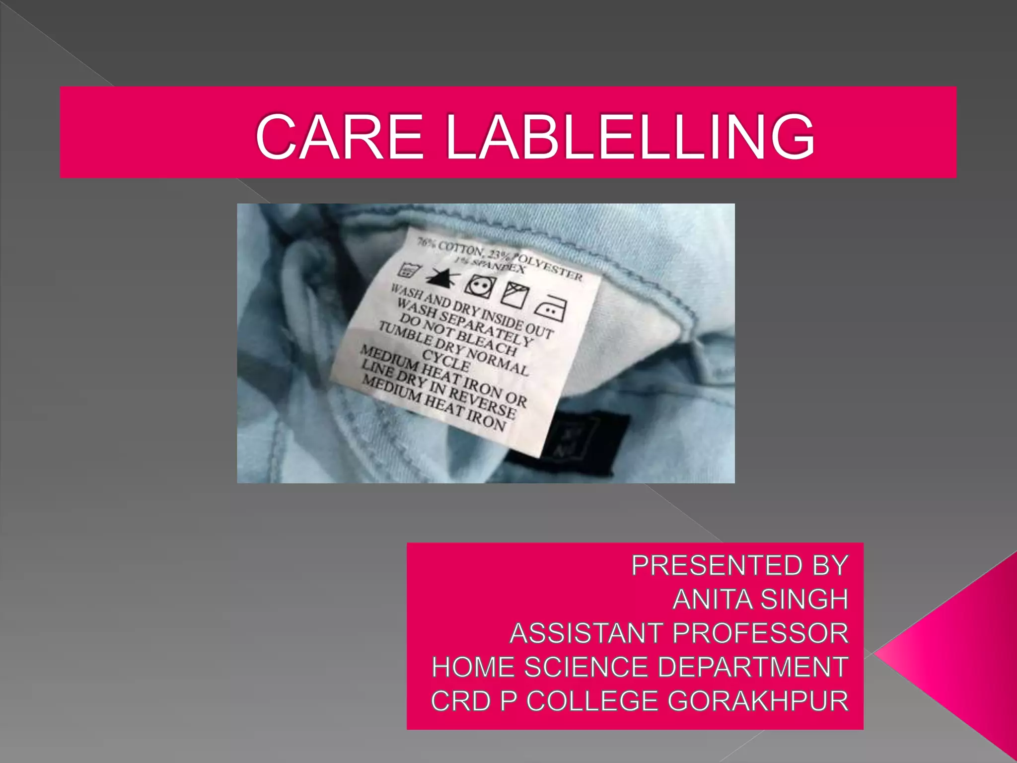 Care labelling | PPTX | Style & Fashion