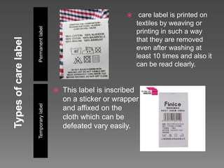 Care labelling | PPTX | Style & Fashion