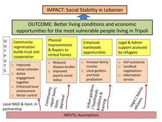 A strategy for social stability in Tripoli, Lebanon (CARE International ...