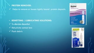 Care & maintenance of soft contact lens | PDF