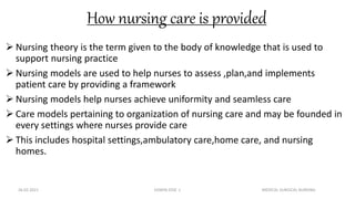 Care models,practice settings.interdisciplinary team | PPTX