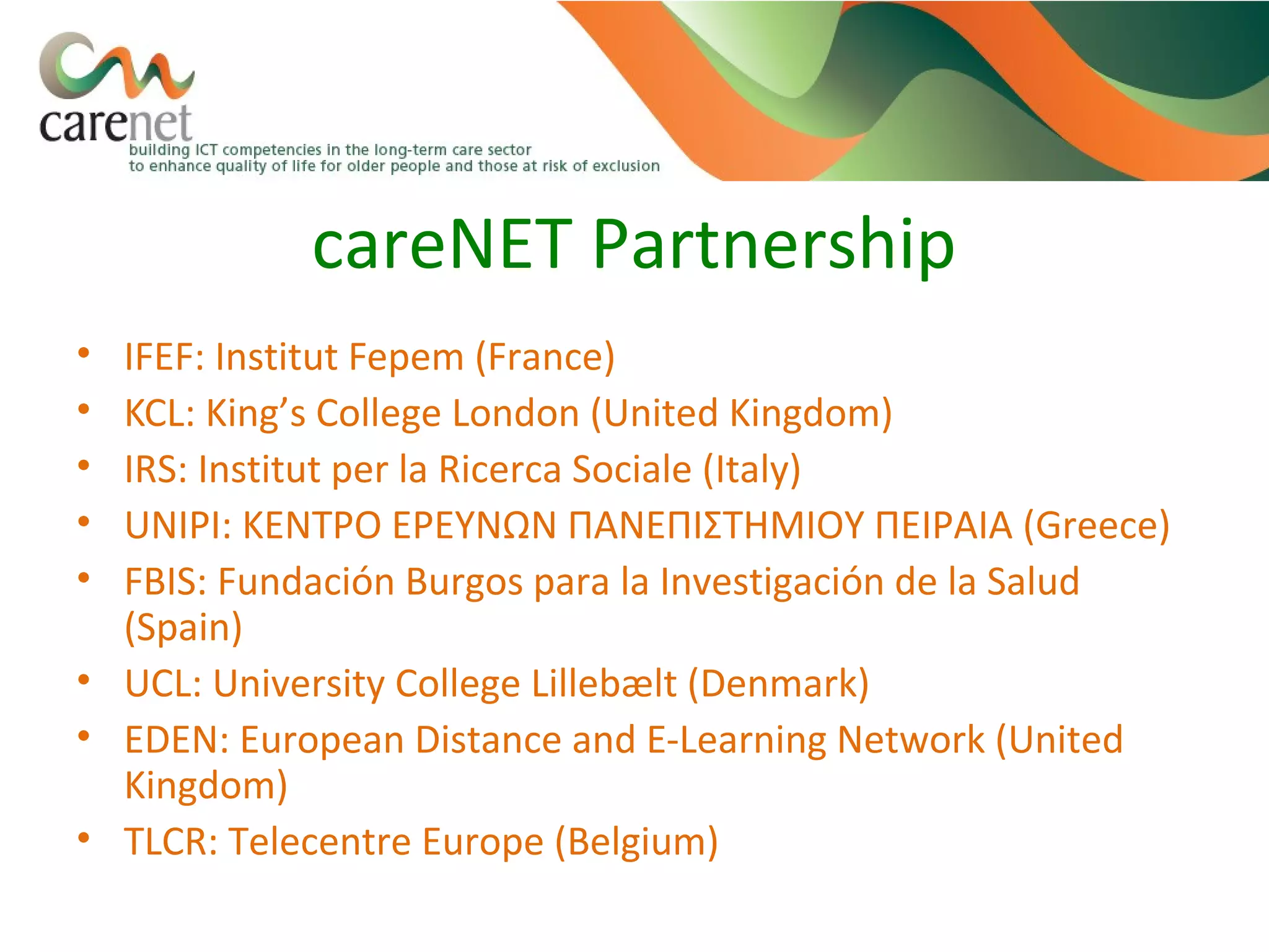 CareNET project explained | PPT
