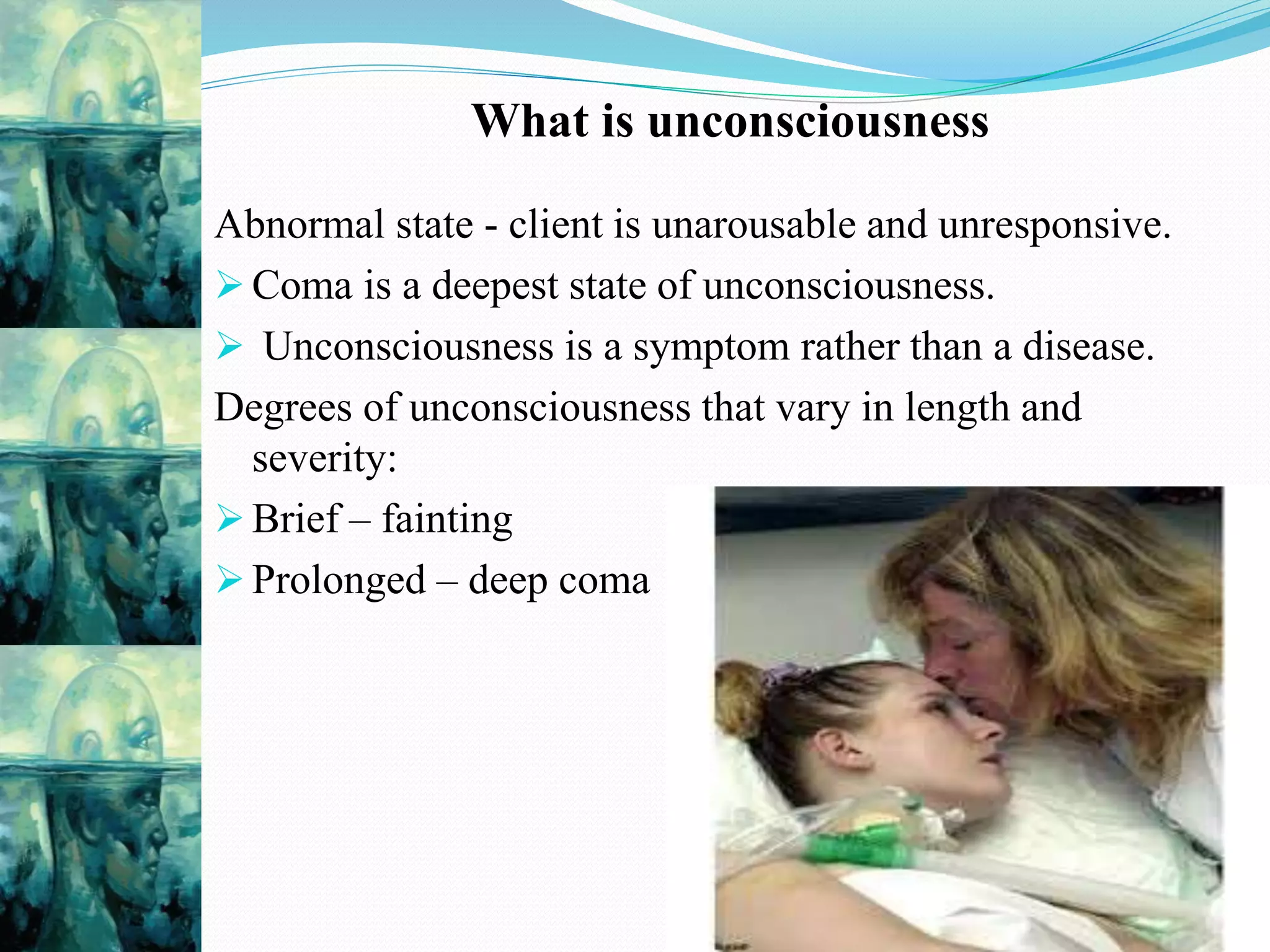 Care of an unconcious patient | PPTX