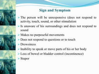 Care of an unconcious patient | PPTX