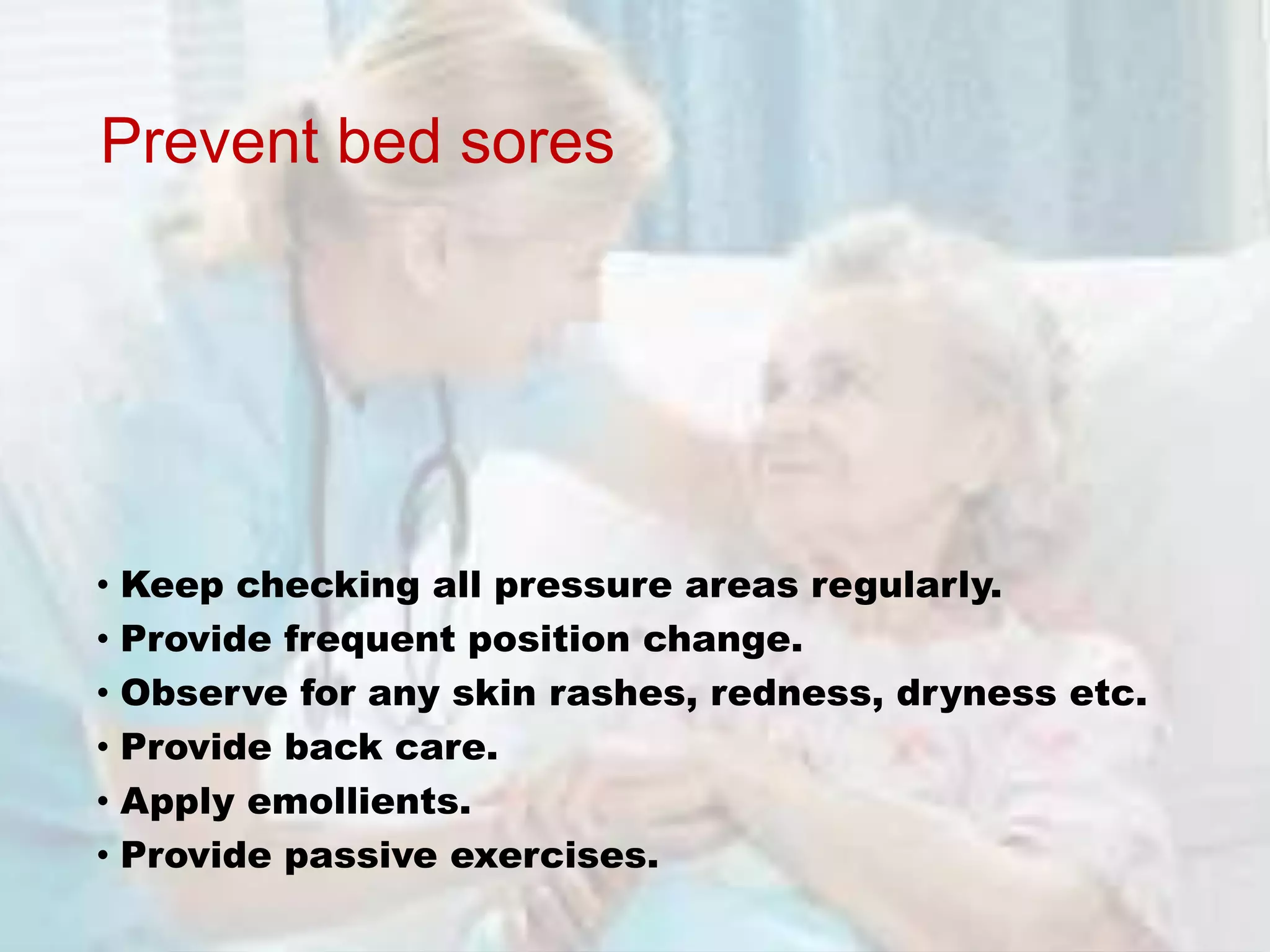 Care of bedridden patient | PPTX