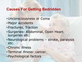 Care of bedridden patient | PPTX