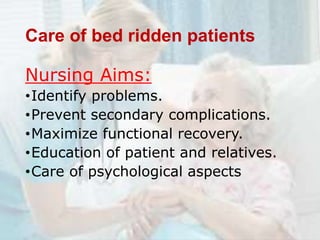 Care of bedridden patient | PPTX