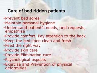 Care of bedridden patient | PPTX