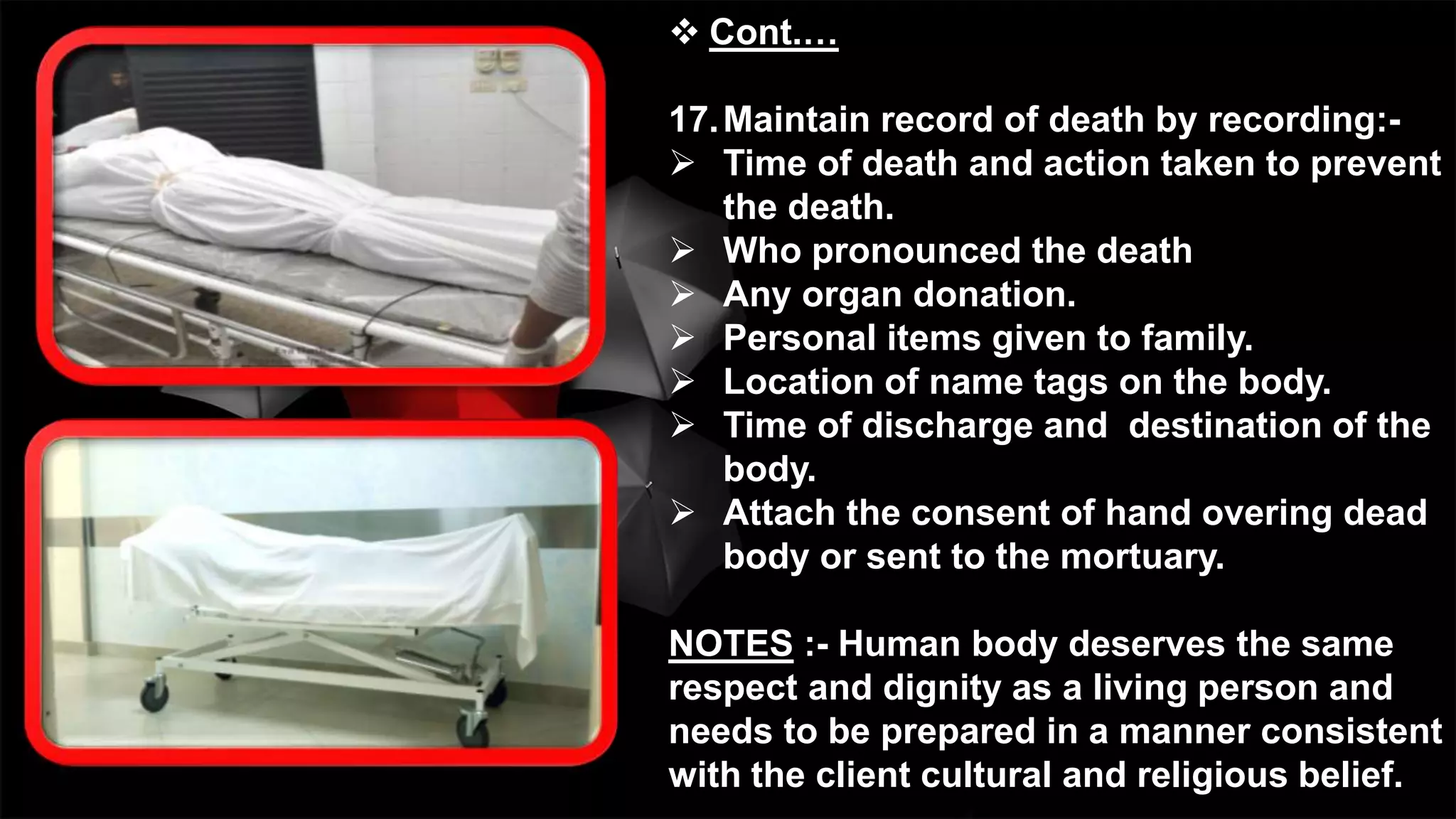 Care of dying and death | PPTX