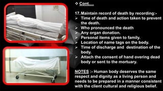 Care of dying and death | PPTX