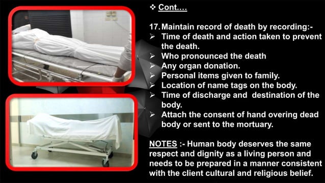 Care of dying and death | PPTX