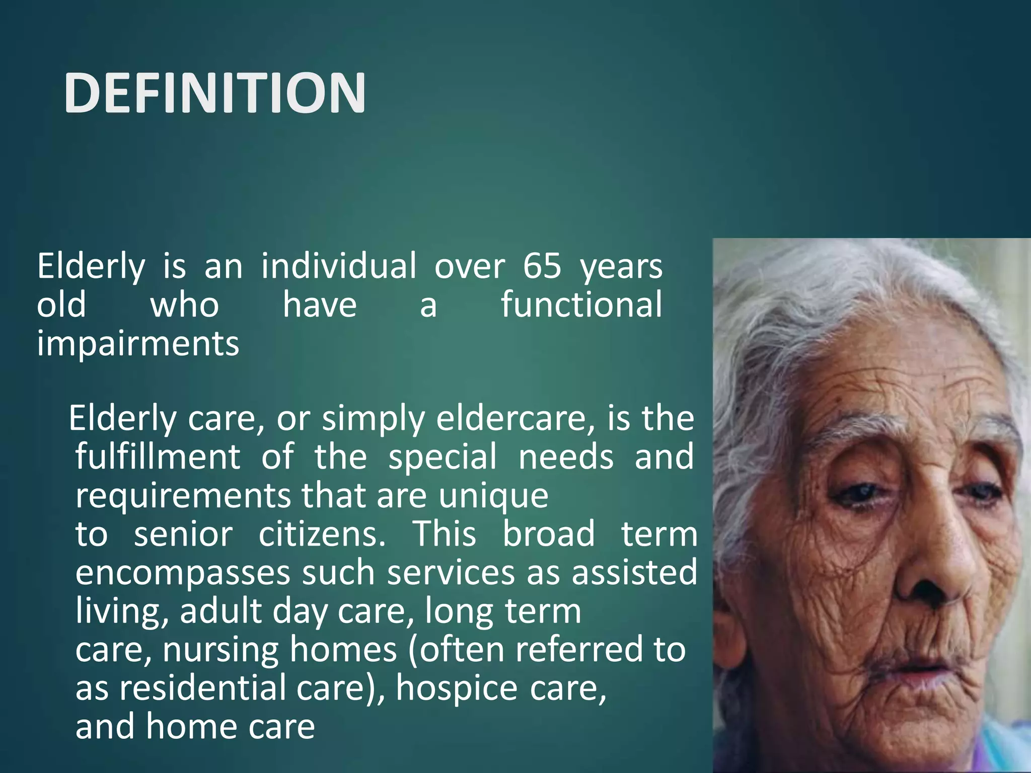Care of elderly | PPTX