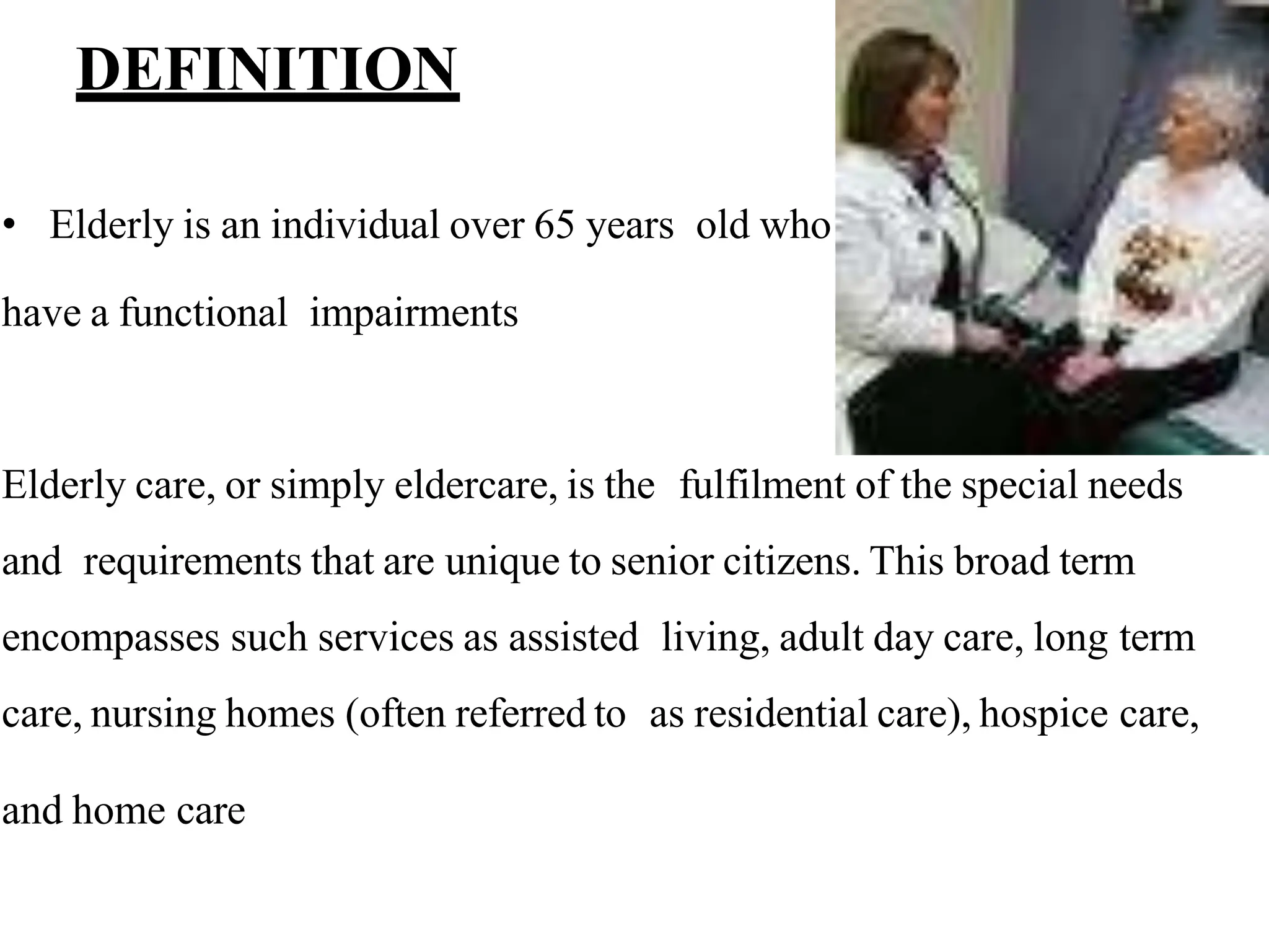 Care of Elderly - Medical Surgical Nursing | PPTX