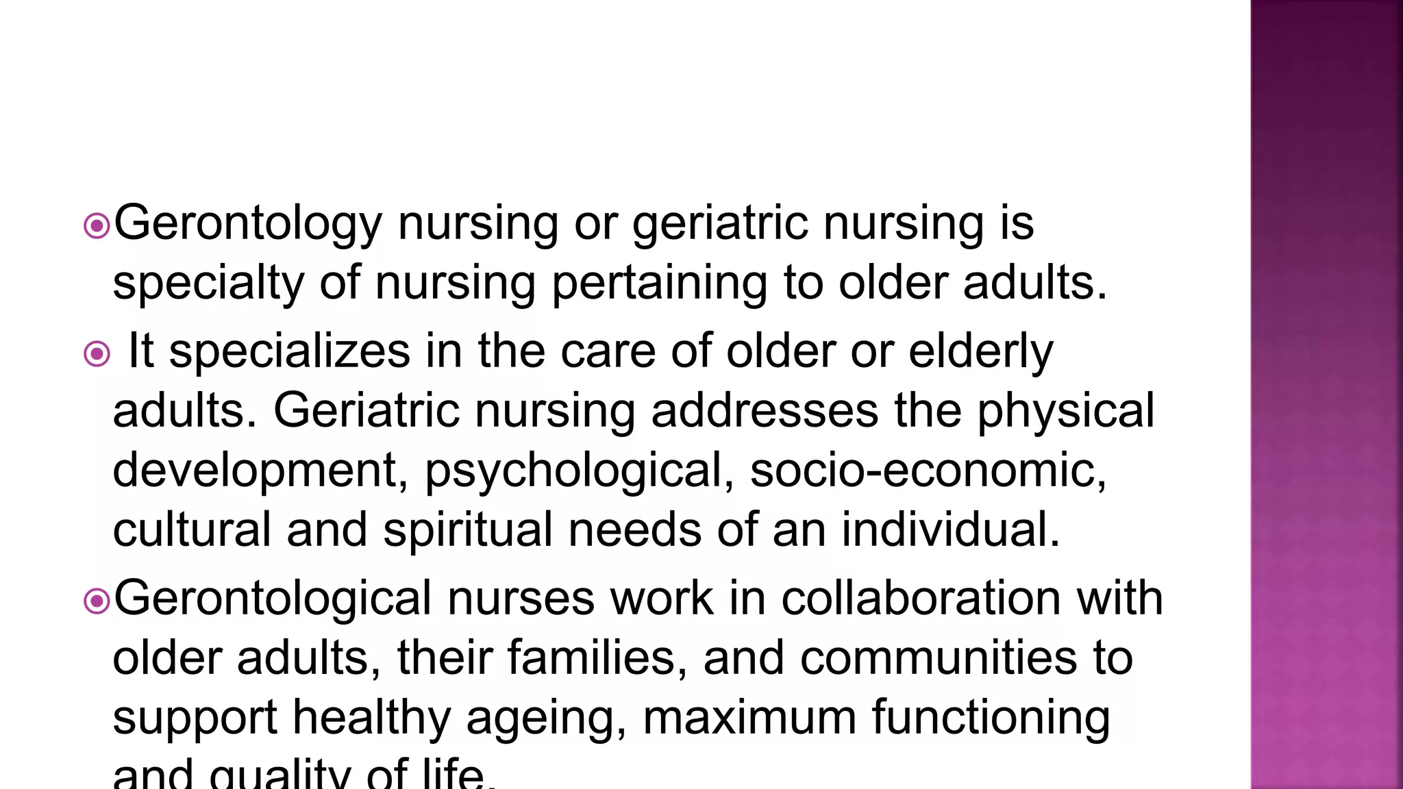 Care of elderly ill people | PPTX