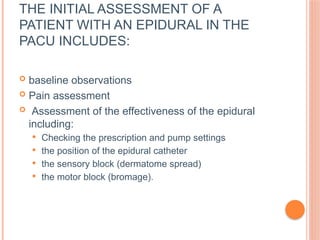 care of epidural2.pptx epidural anaesthesia | PPTX