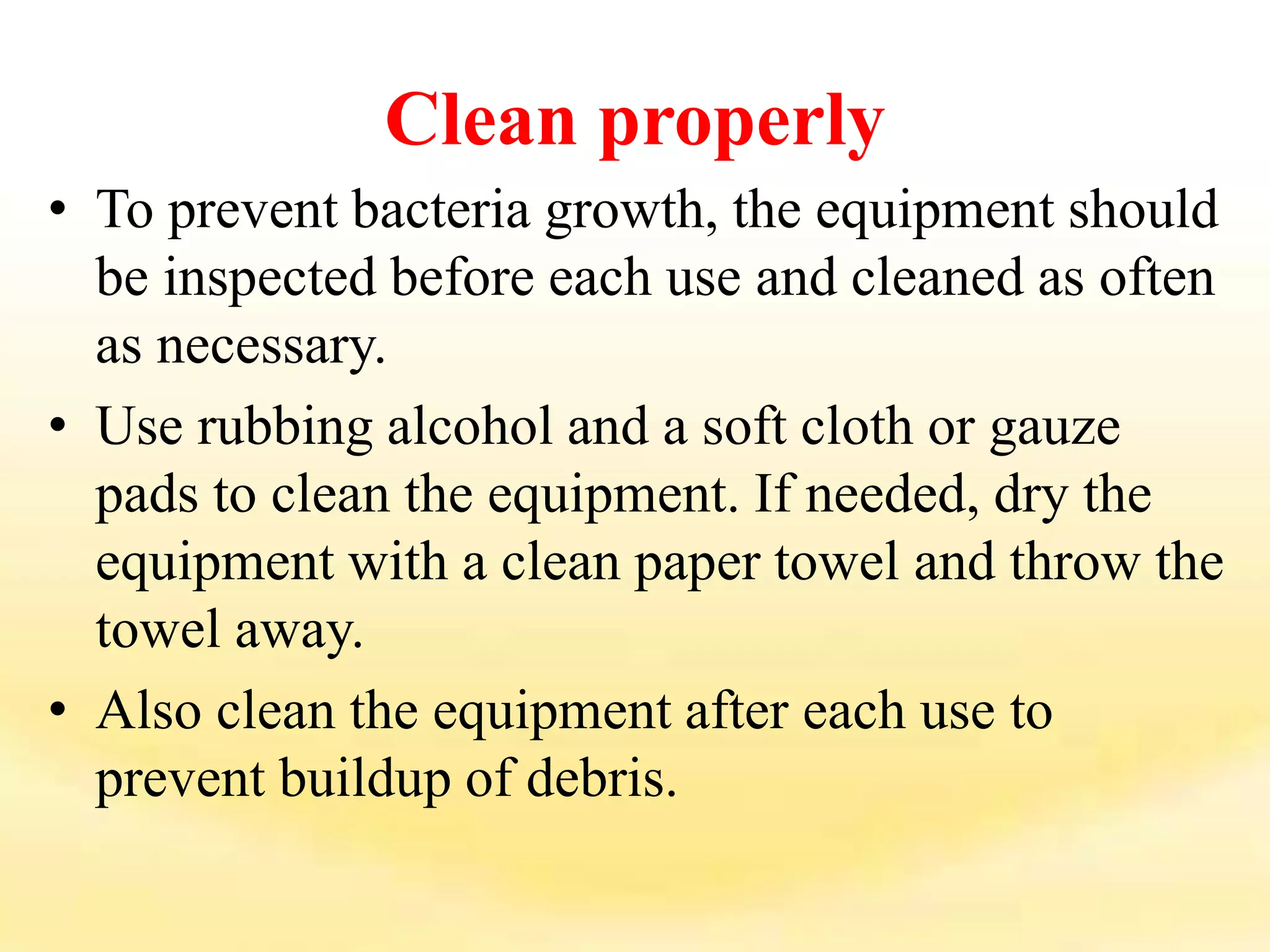 Care of equipments used in patient care | PPTX