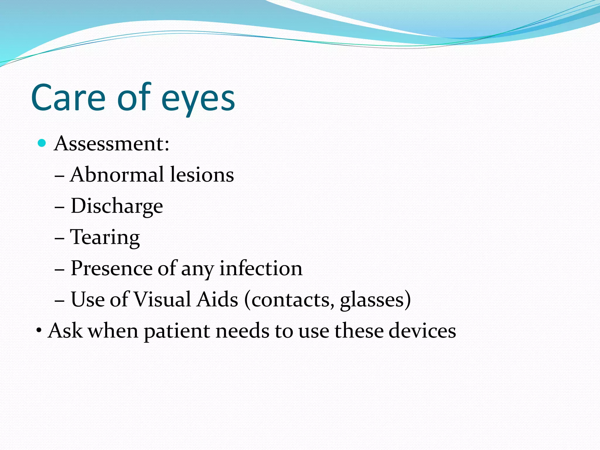 Care of Eyes , Ears and Nose.pptx