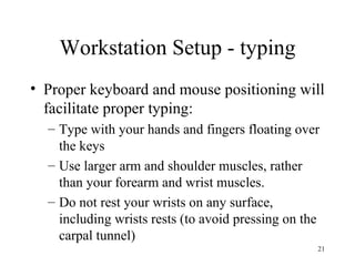 Care Of Hands And Arms For Computer Users | PPT