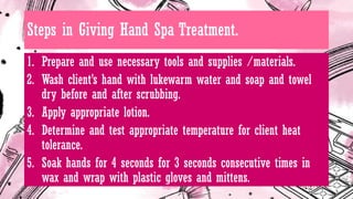 Care of Hand Spa Tools, Supplies and.pptx