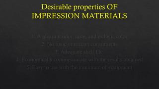 CARE OF IMPRESSION AND CAST MAKING - preclinical | PPTX